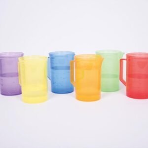 TickiT Translucent Colour Pot Set | Set of 18 | Tinker Tray Play