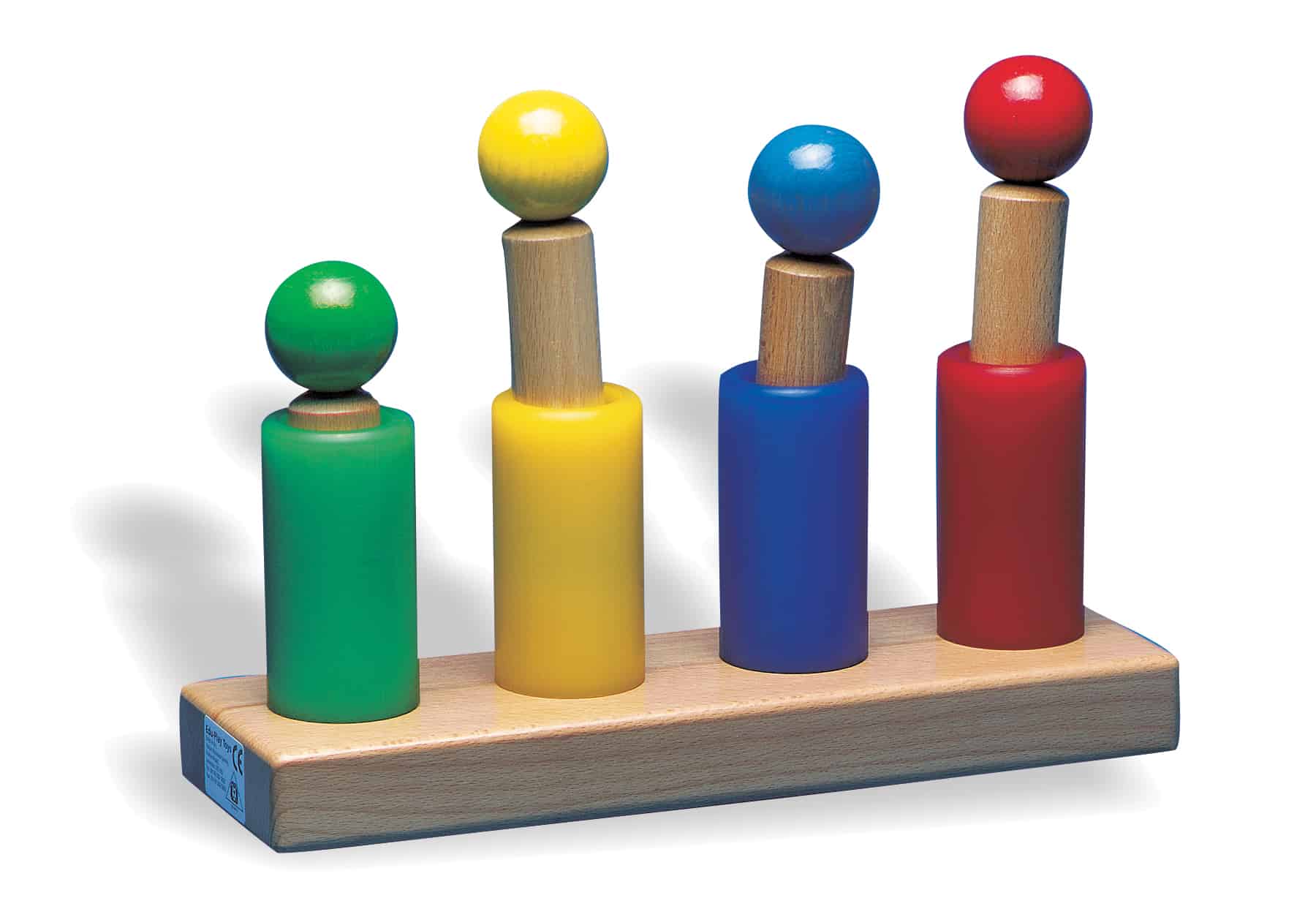 Learn Well Education Wooden Springy People - Tinker Tray Play