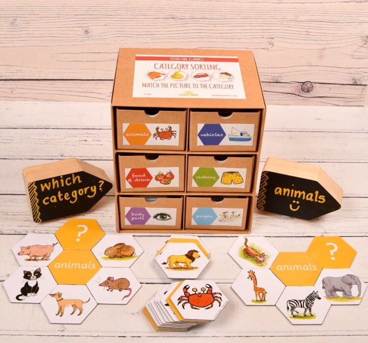 Learn Well Education Category Sorting Games - Tinker Tray Play