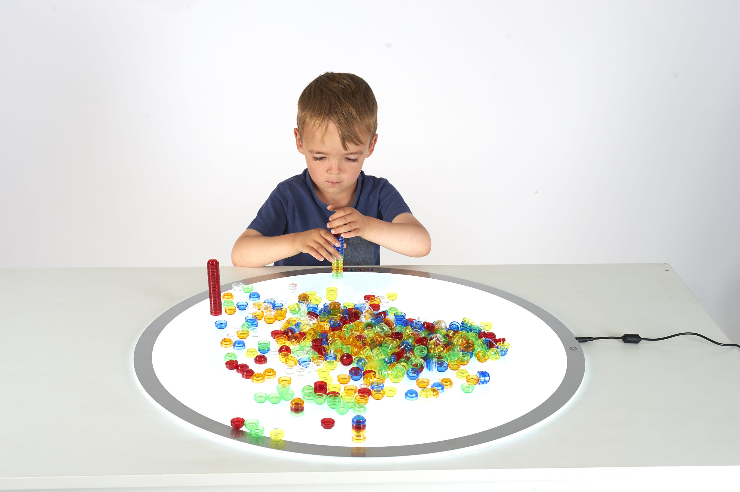 TickiT Translucent Stackable Counters | Pack of 500 - Tinker Tray Play