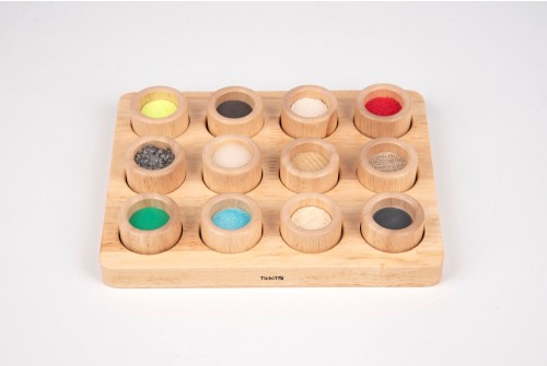 TickiT Wooden Touch and Match Board - Tinker Tray Play