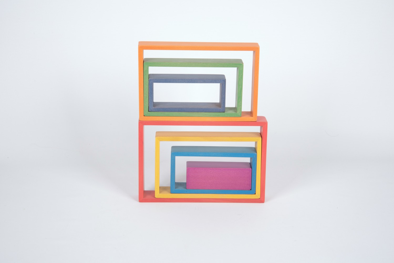 TickiT Rainbow Architect Rectangles | Set of 7 | Tinker Tray Play