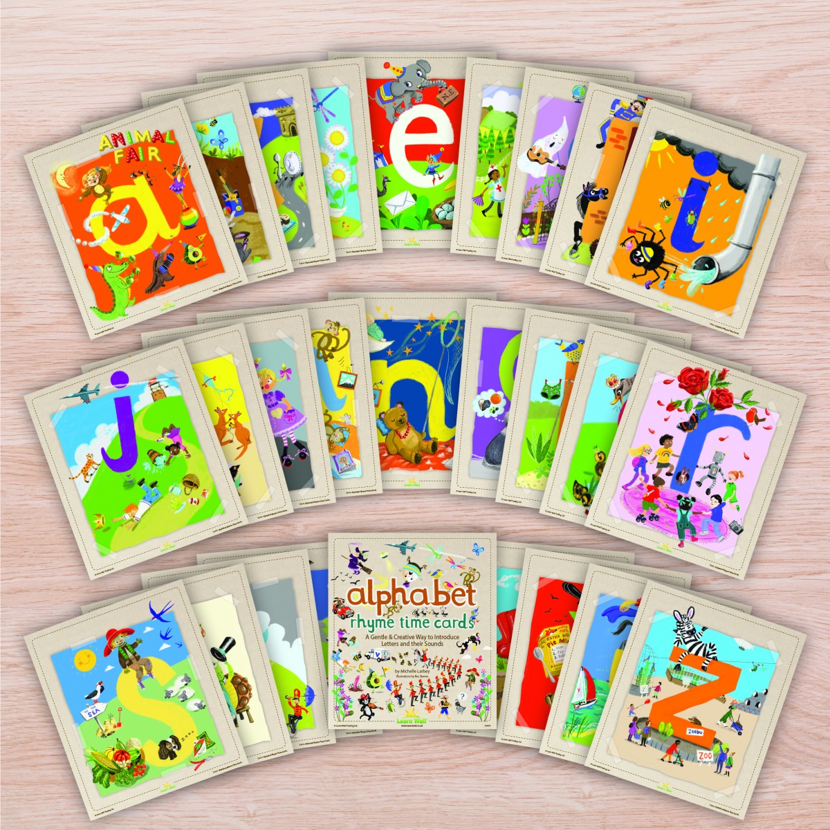 Learn Well Education Alphabet Rhyme Time Cards | PDF Download - Tinker ...