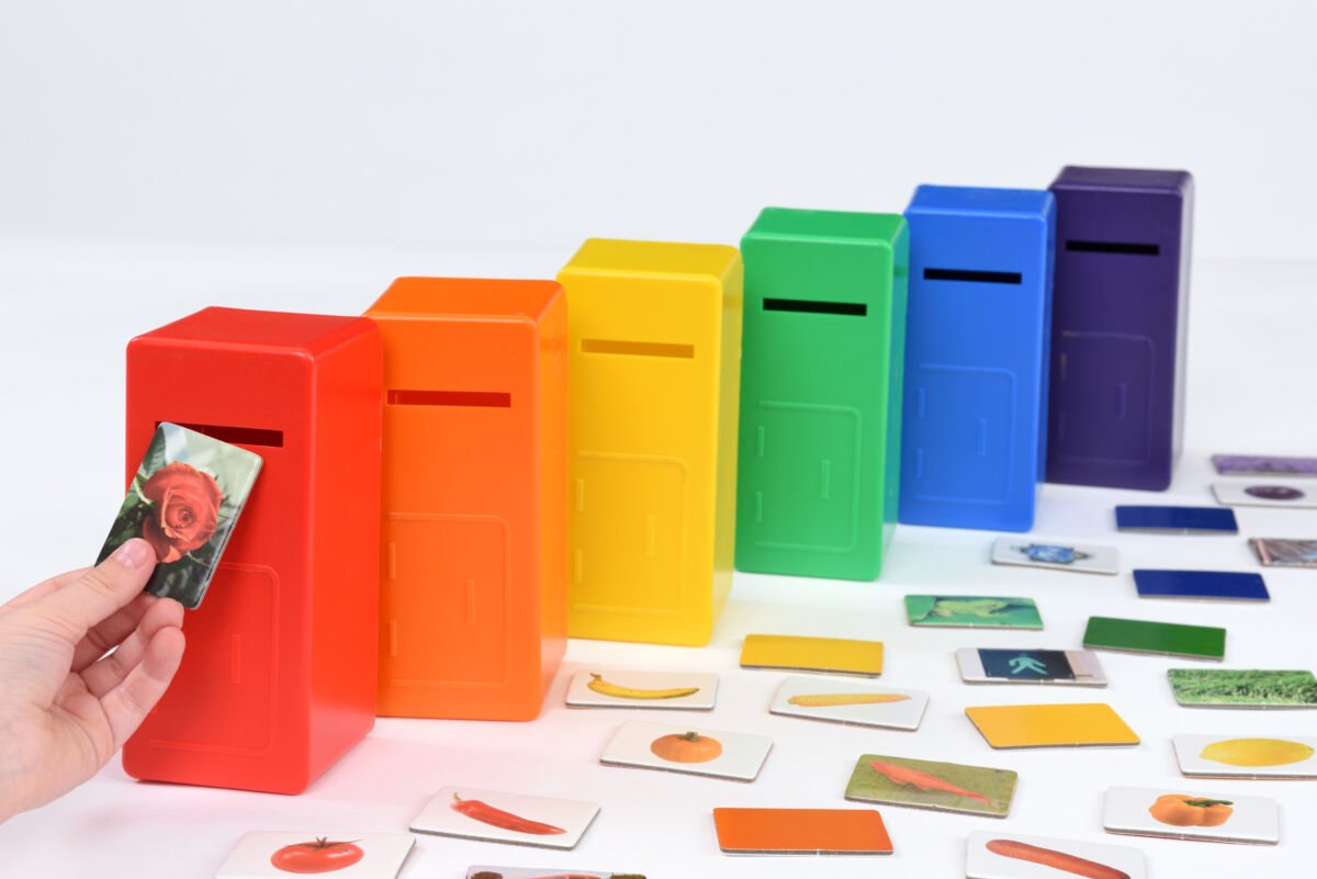 Colour Posting Game - Tinker Tray Play