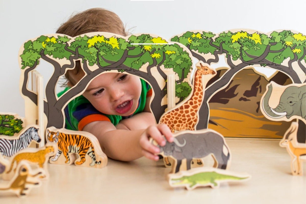 Freckled Frog Animals in the Wild - Tinker Tray Play